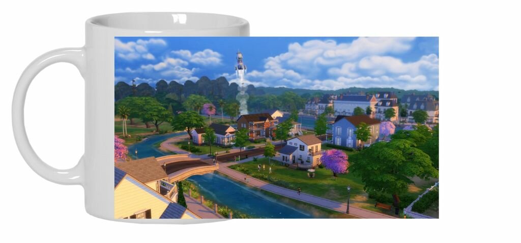 Кружка The Sims, Симс №1, Кружка-хамелеон