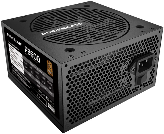 Блок питания Powercase 600 Вт PB600 PS-600B-DC, оригинал, гарантия 1 год
