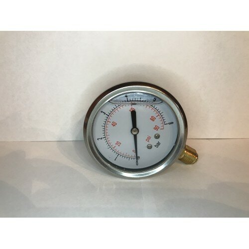 Манометр 4-6 bars, глицериновый, 1/4″ (PGG0114-6)