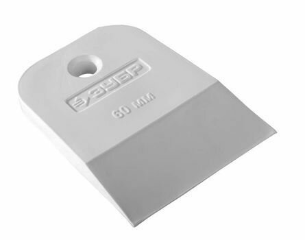 Шпатель ЗУБР "мастер" резиновый белый