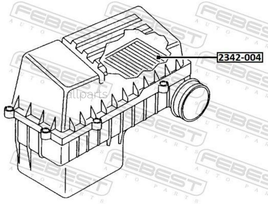 FEBEST 2342-004 фильтр воздушный