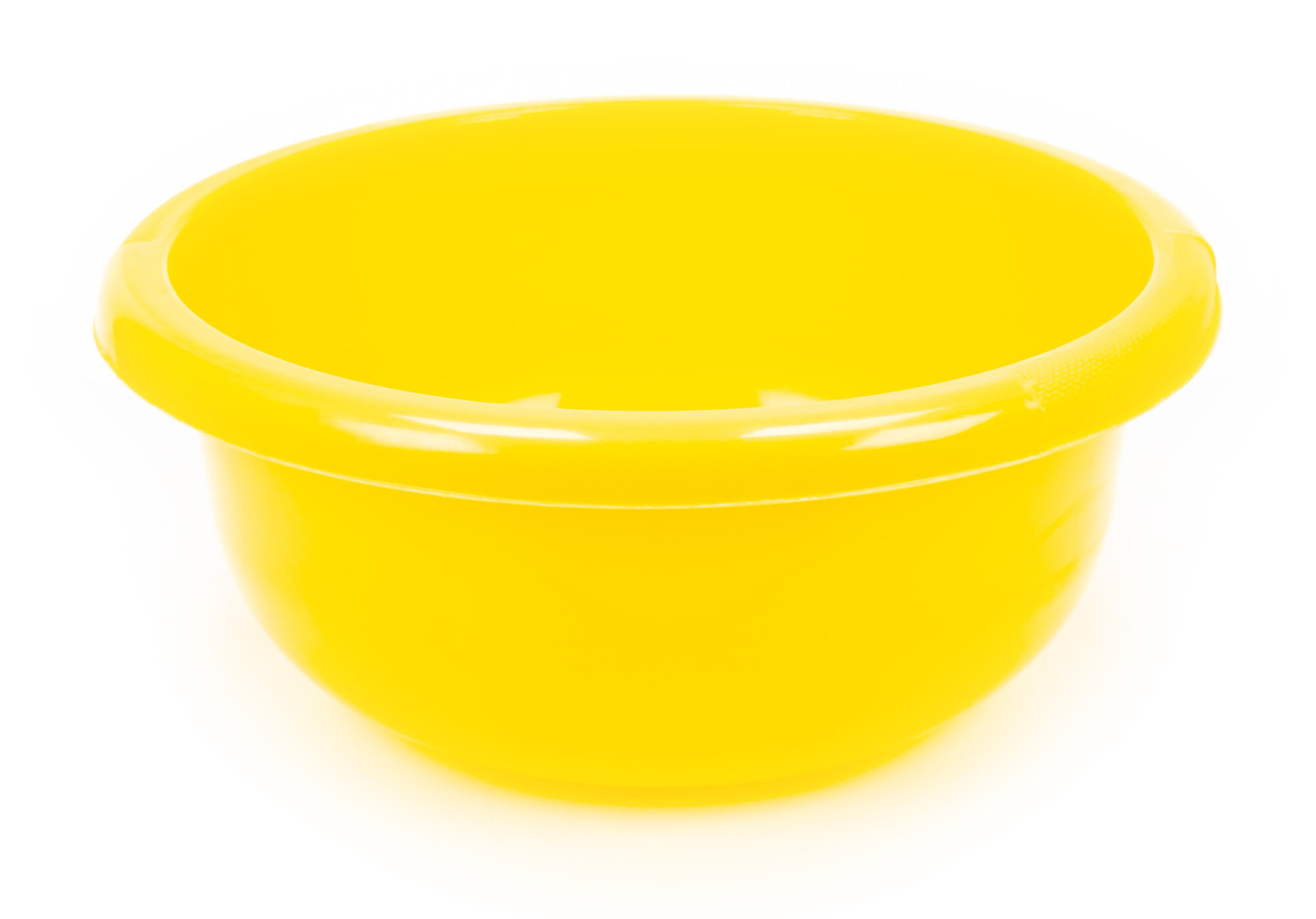 Таз пластиковый Полимербыт круглый желтый 2,5л