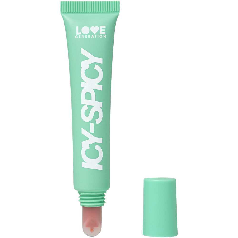 Блеск-плампер для губ Love Generation Icy-spicy глянцевый, с эффектом увеличения объема губ, тон 01, бежевый, 5 мл