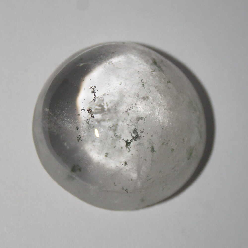 Коллекционный кабошон кварц с включениями, 30х30х11 мм, Урал, «True Stones»