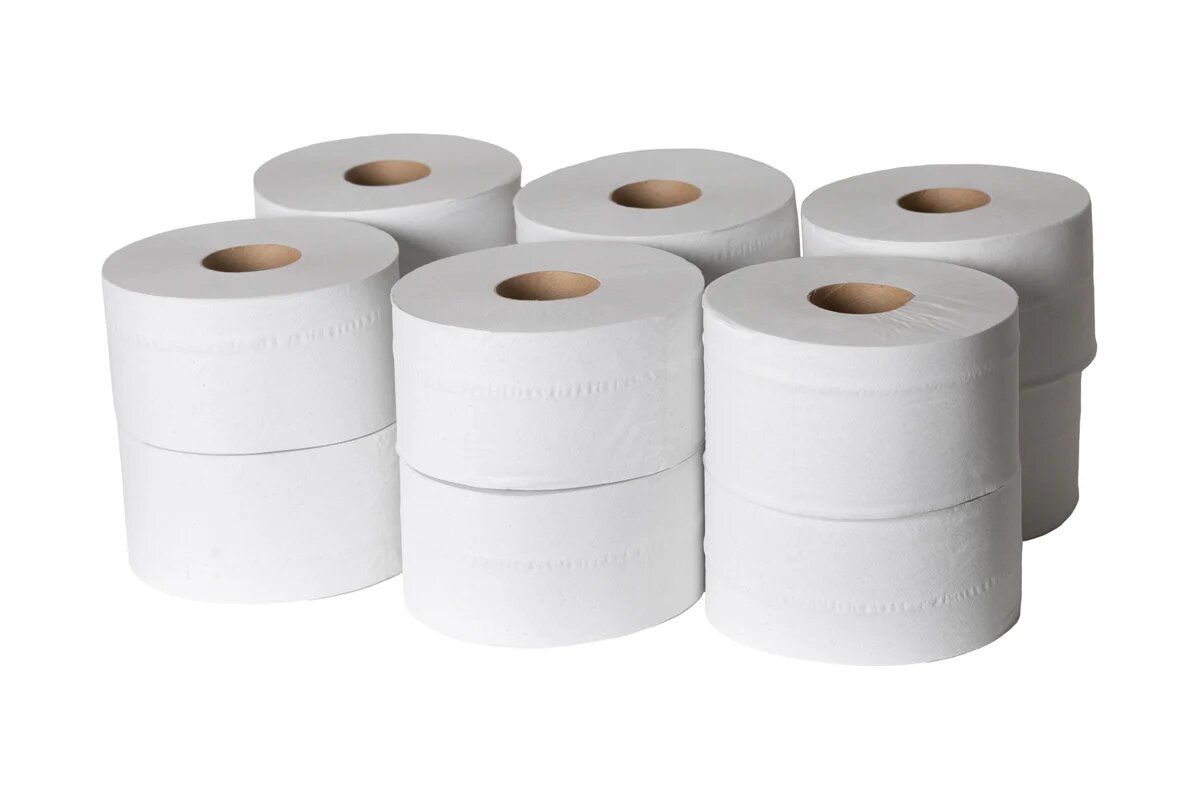 Бумага Сити Бумага туалетная, 2 слоя, 170 м, белая, целлюлоза, 12 шт/упак, БС-2-170-ТБ (М)