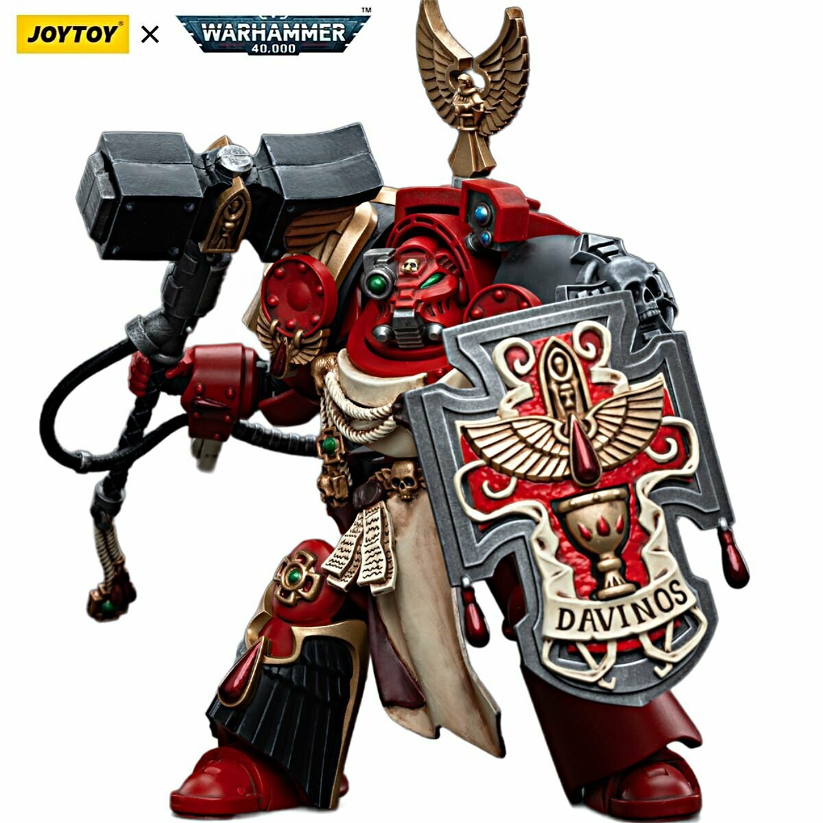 JOYTOY 1/18 Wahammer 40000 Фигурка действия Blood Angels Assault Terminators Brother Davinos Коллекционная модель