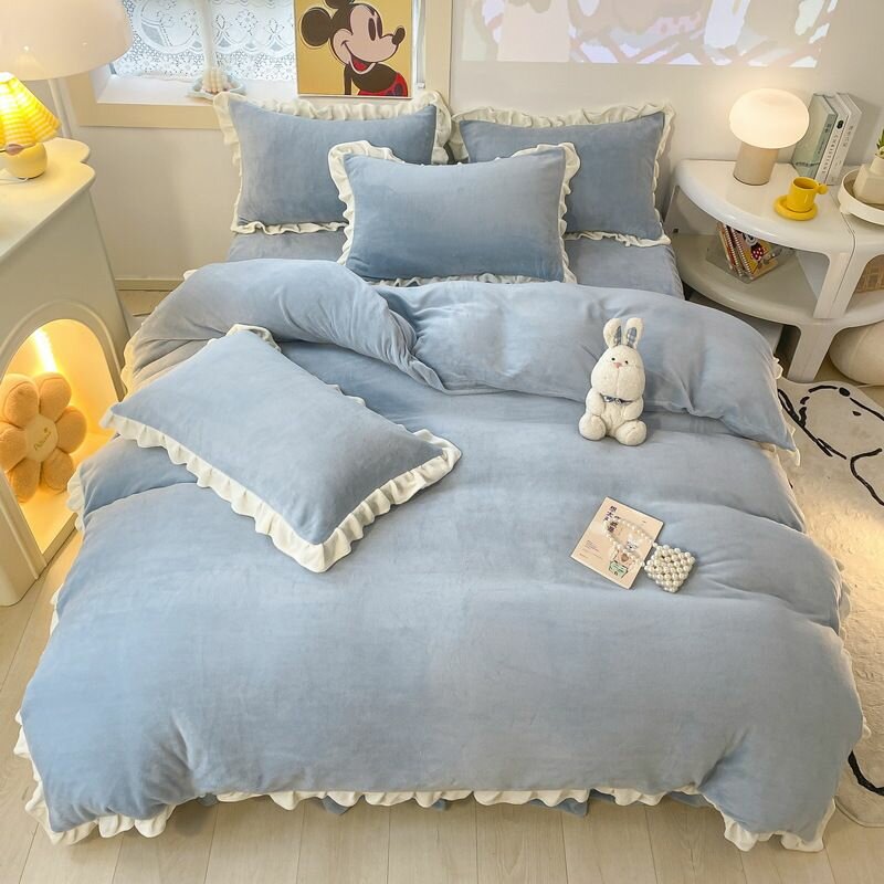 Чехол для одеяла из четырех частей, размер 150*200cm, Подходит для кровати 1,2 м