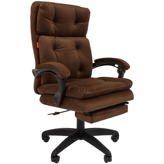Кресло руководителя Chairman Home 442 Россия ткань Т-14 коричневый