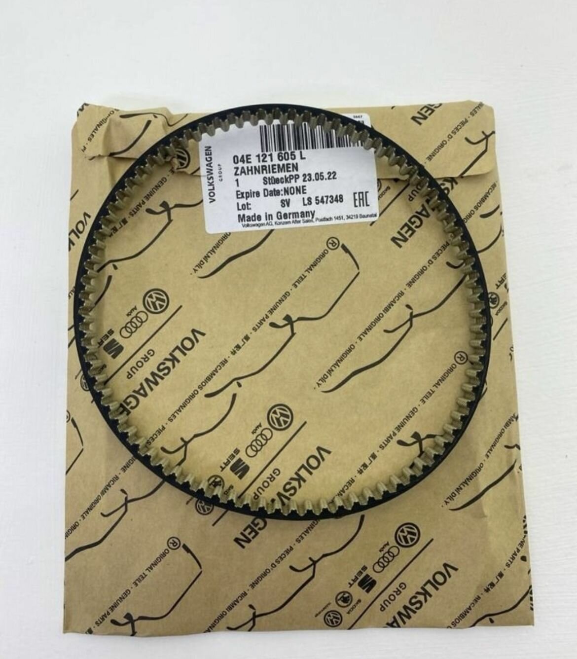 Ремень зубчитый помпы VW Поло, седан , Рапид , Октавия