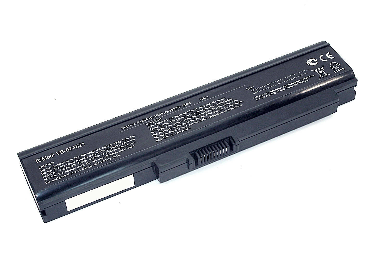 Аккумулятор OEM (совместимый с PA3593U-1BAS, PA3593U-1BRS) для ноутбука Toshiba U300 10.8V 4400mAh черный