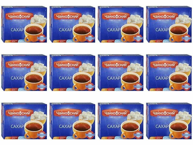 Чайкофский Сахар, Экстра вес, 250 г, 12 уп