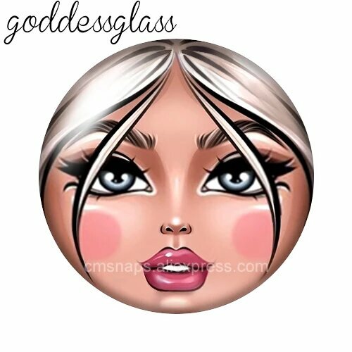 Стеклянные кабошоны Goddessglass круглые 10 шт. 12mm, ZB1379-02