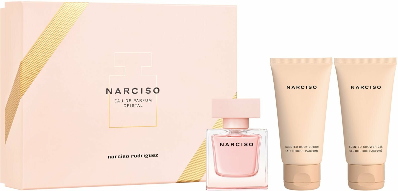 Narciso Rodriguez Narciso Eau de Parfum Cristal набор (п/вода 50мл + гель/д/душа 50мл + лосьон/д/тела 50мл)