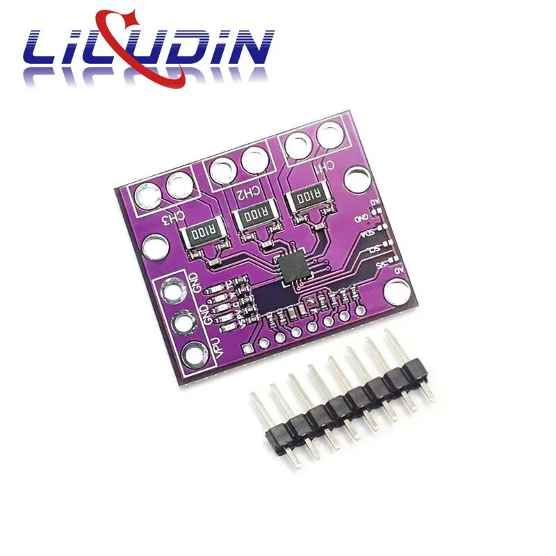 Liludin INA3221 трехканальный монитор тока/напряжения, Purple