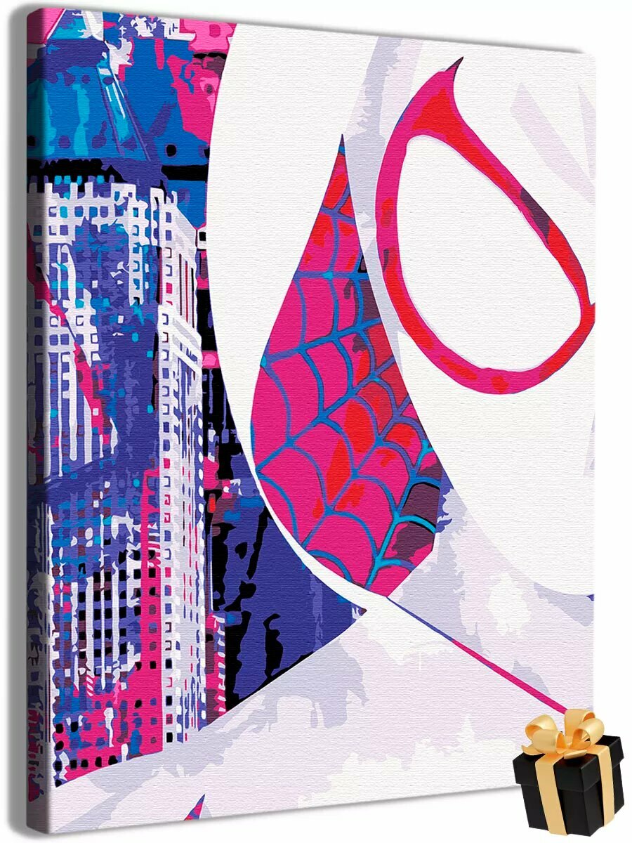 Картина по номерам человек паук женщина паук