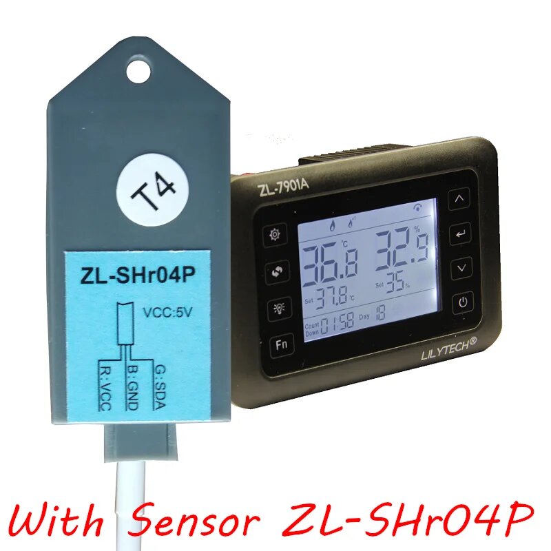 ZL-7901A, 100-240В переменного тока, PID, многофункциональный автоматический инкубатор, контроллер инкубатора, инкубатор температуры и влажности, Lilytech