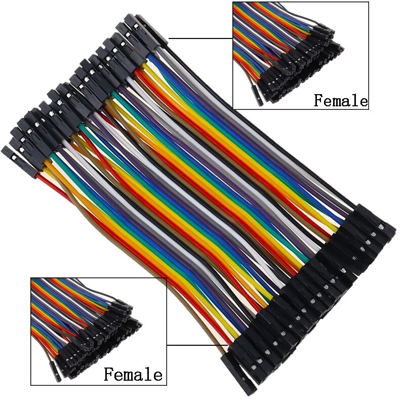 Dupont кабель для Arduino 40Pin 10см 15см 20см 30см 40PIN, 20CM, Female to Female