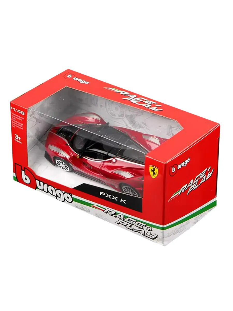 Машинка коллекционная Bburago Ferrari FXX K, 1:43, 11см