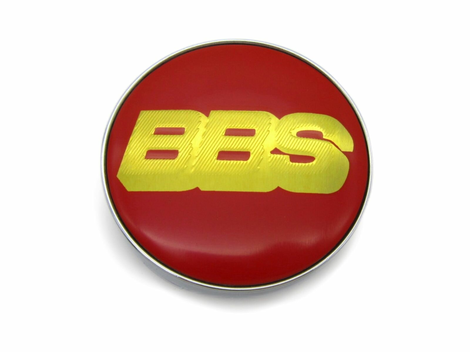 Колпачок, заглушка на литой диск BBS red/gold 60/56 мм, 1 шт.
