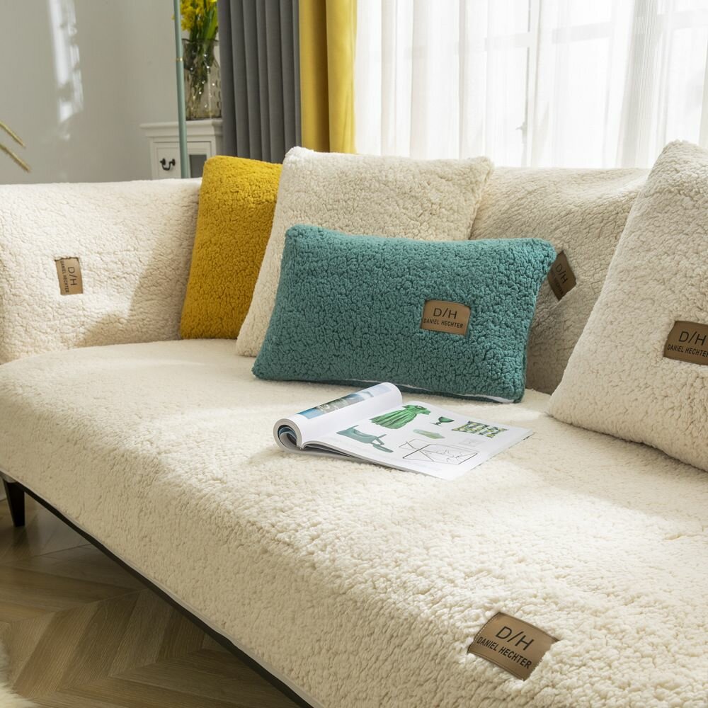 Дивандек накидка на диван угловой и кресло