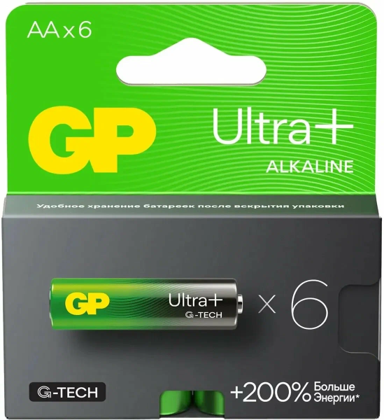 Батарейки GP Ultra Plus Alkaline AA (6шт)