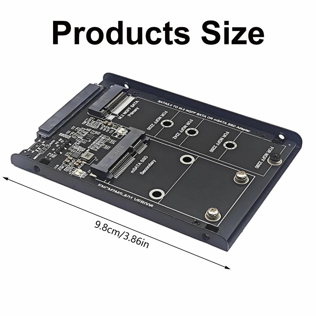 M.2 Plus MSATA в SATA3.0 6Gbps адаптер