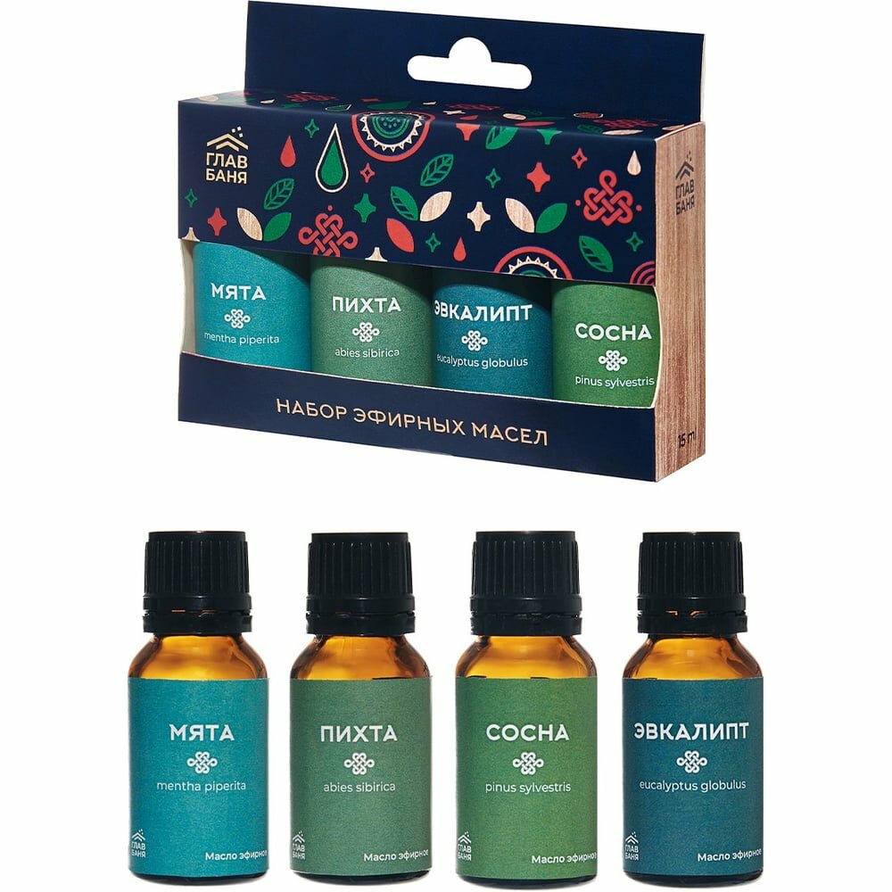 Набор масел эфирных ГлавБаня Б7001