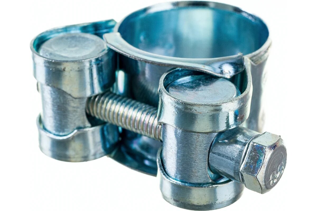 Nord-Yada силовой хомут Ø20-22 мм, ширина 18 мм, т 0,6 мм, болт М5х40, оцинк. сталь 905983