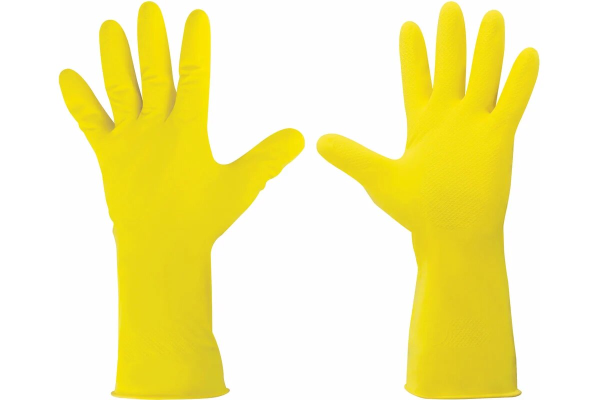 LAIMA латексные хозяйственные перчатки Стандарт с х/б напылением размер L арт 600270