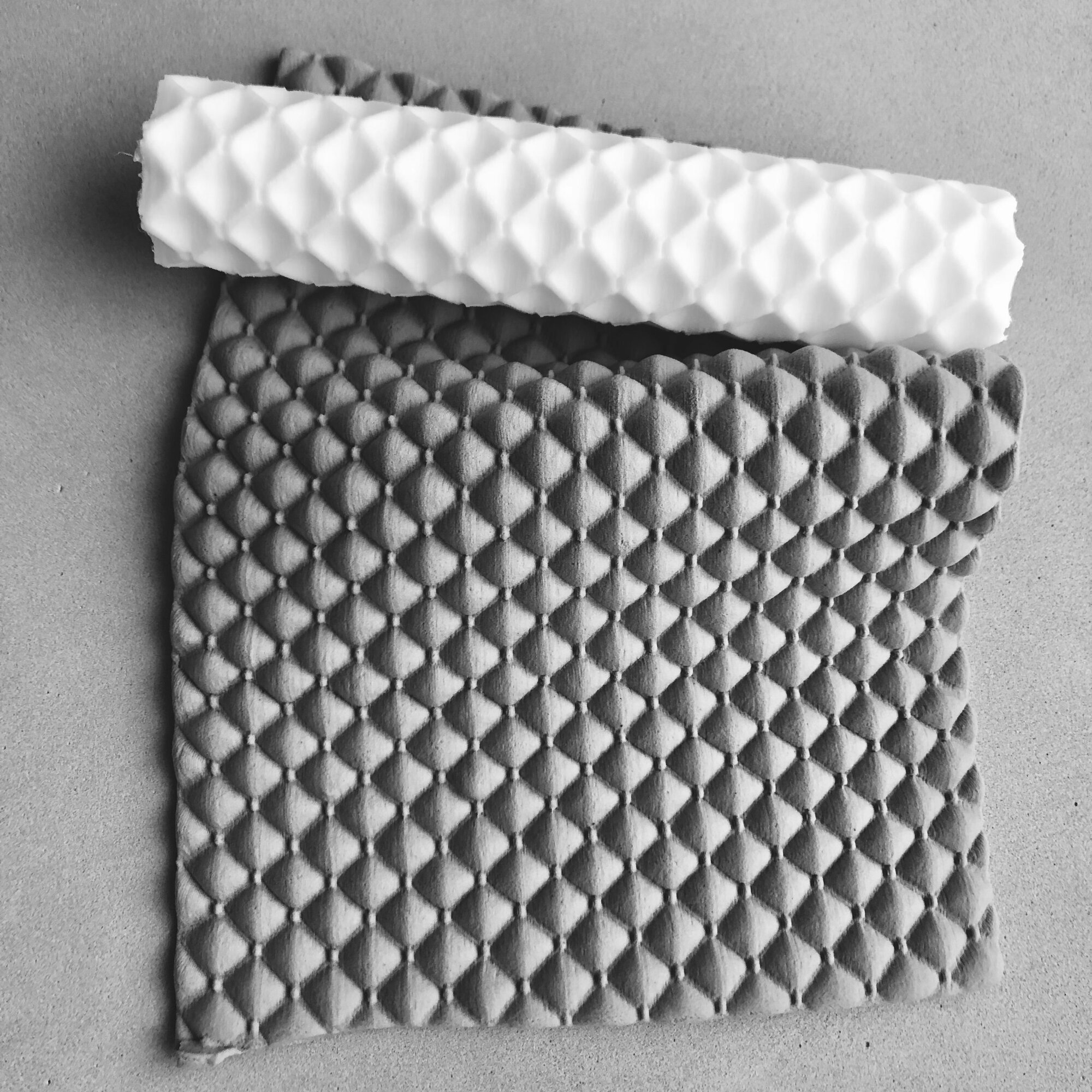 Рельефный ролик для текстур на пластичных материалах Капитоне (Каретная стяжка) 12см