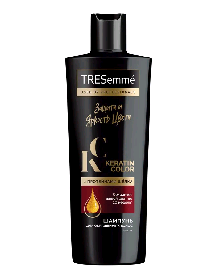 Tresemme Keratin Color Шампунь "защита и яркость цвета" с протеинами шелка для окрашенных волос 400 мл.