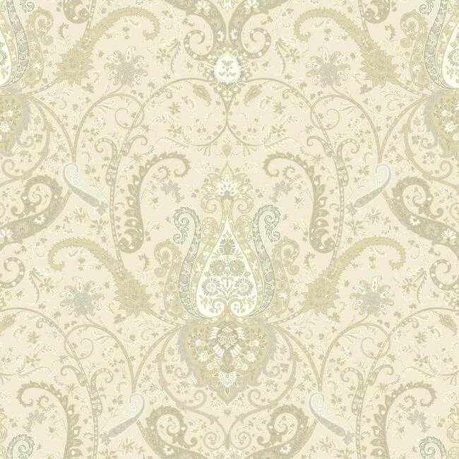 Обои York Waverly Classics WA7720 F; 0,68х8,20 м. , Бумага с клеевым покрытием , бежевый