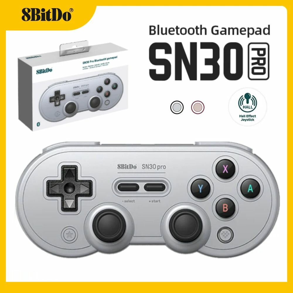8bitdo-SN30 Pro Новый беспроводной Bluetooth геймпад с эффектом Холла для коммутатора, ПК, Windows 10, 11, Steam Deck, Android, macOS