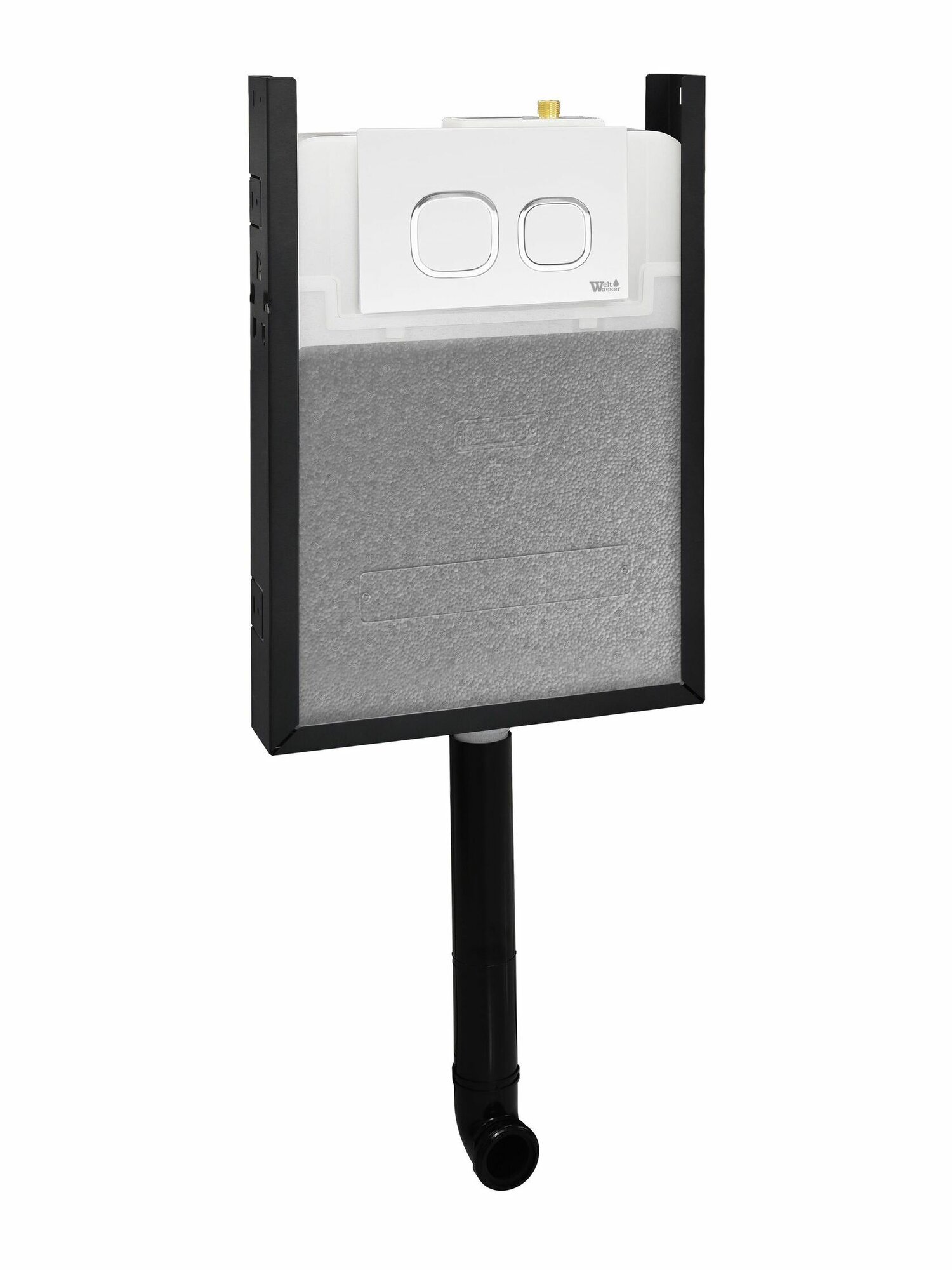 Инсталляция WeltWasser AMBERG 404 WT для напольного унитаза + Белая кнопка