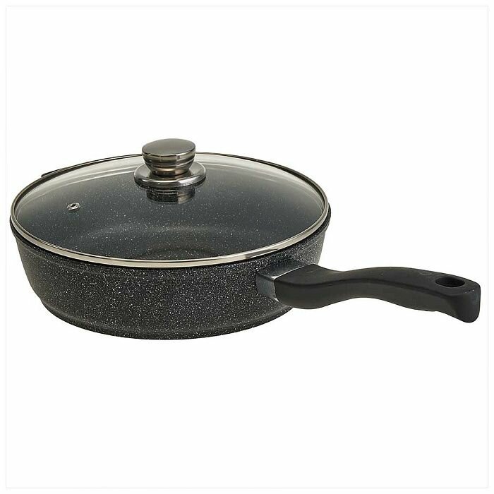 Сковорода с крышкой гардарика Магия орион с крышкой 1522-04-10, 22 см, с антипригарным покрытием, бакелитовая ручка