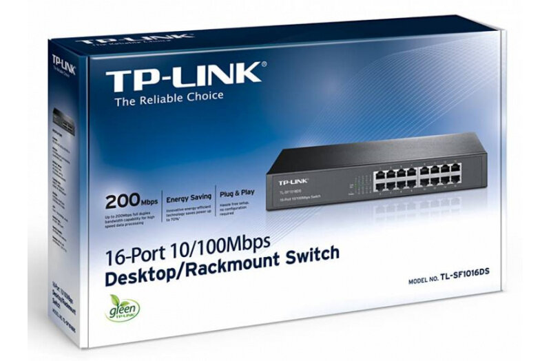 Коммутатор неуправляемый TP-Link TL-SF1016DS