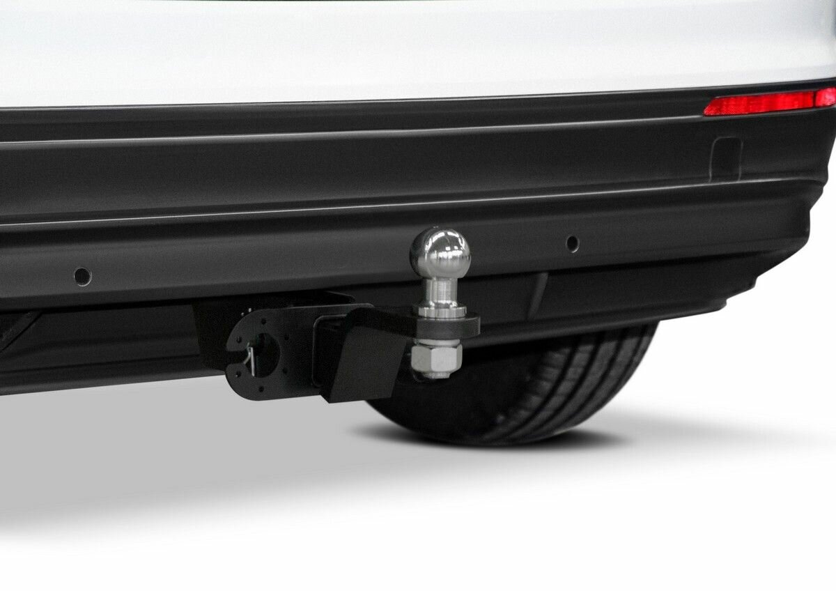 Фаркоп под квадрат c электрикой Smart для Skoda Karoq 2020-н. в, шар E, 2000/75 кг, F.5111.002