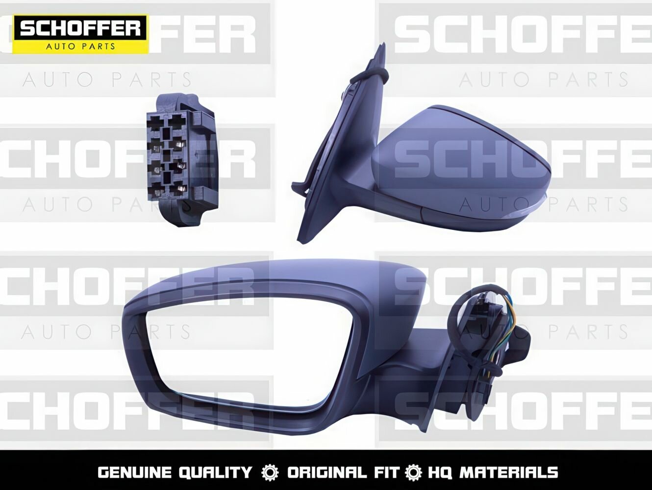Зеркало левое, для Шкода Рапид 17-, Фольксваген Поло VI 2020-2022 Skoda Rapid 17-, Volkswagen Polo VI 2020-2022, артикул SHF-13029, производителя SCHOFFER