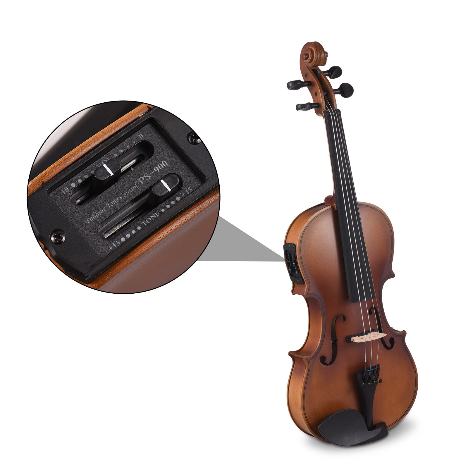 4/4 EQ скрипка полный размер комплект цельная деревянная скрипка для начинающих студентов школьников плечевая поддержка аудио кабель запасные струны смычок канифоль скрипичный сукно набор для скрипки