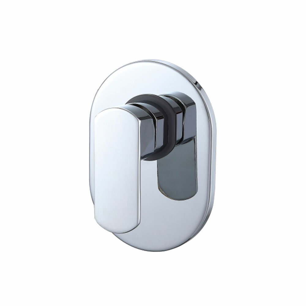 Смеситель для душа из латуни Ganzer Serenity встроенный овальный хром GZ 5101