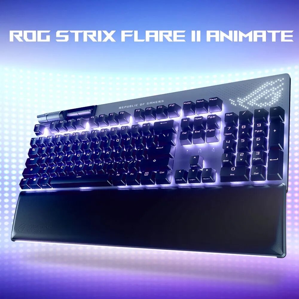 ASUS Игровая клавиатура проводная , (ROG NX Blue), Английская раскладка, черный