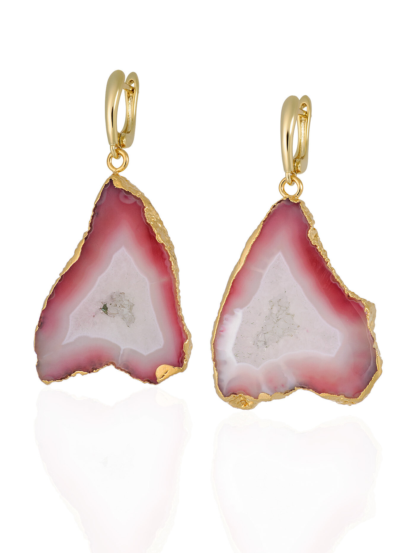 Серьги с подвесками, агат