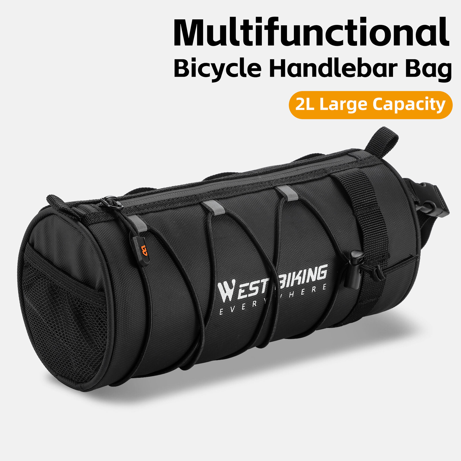 Большая вместительная сумка для хранения велосипеда спереди, износостойкая многофункциональная сумка для велосипеда, устойчивая к падениям, рюкзак для велосипеда