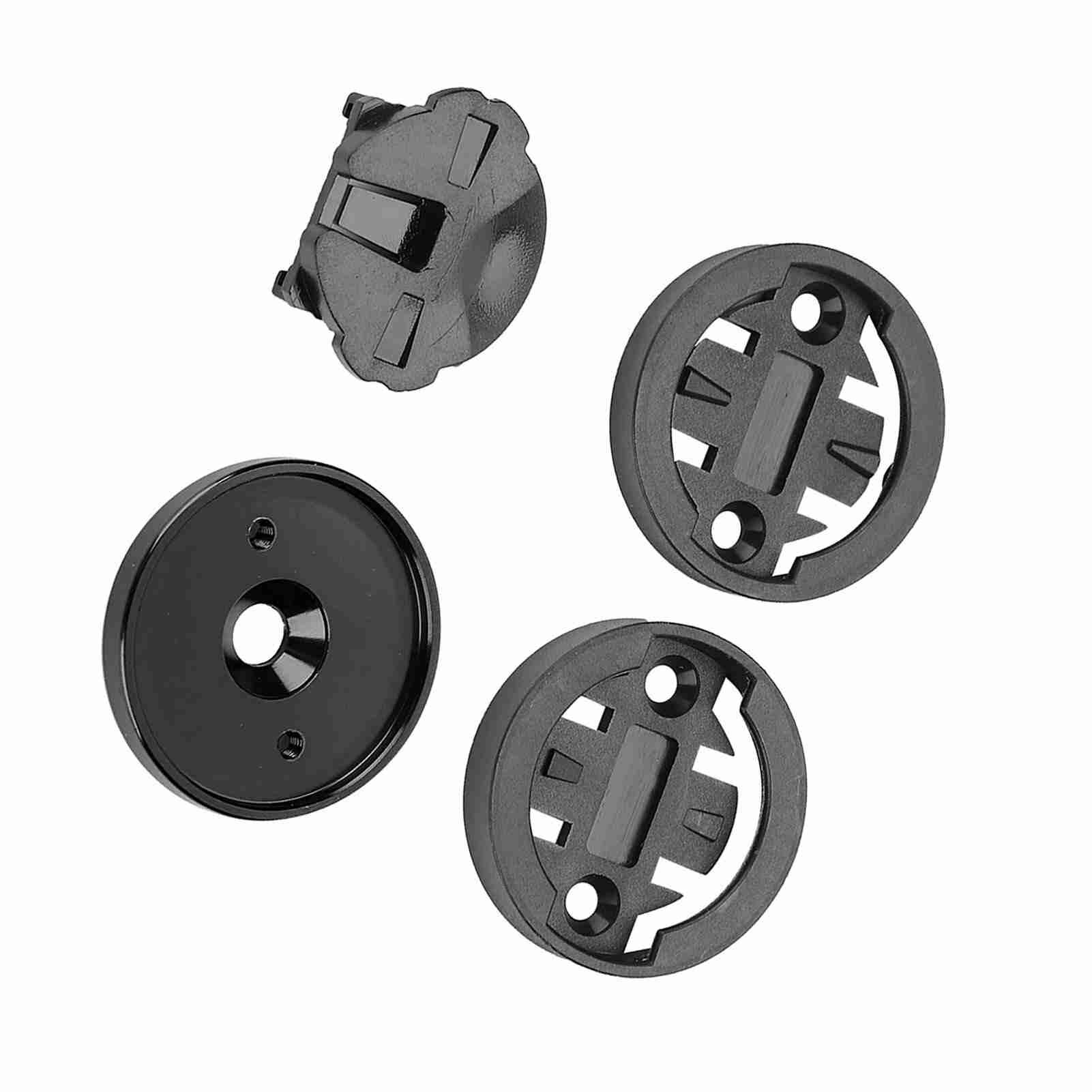 Крепление для велокомпьютера, секундомера, GPS и спидометра на верхнюю пробку руля горного велосипеда (черный), диаметр руля 28,6 мм, совместимо с Garmin, Cat Eye, Bryton, Blackbird, viGPSPORT