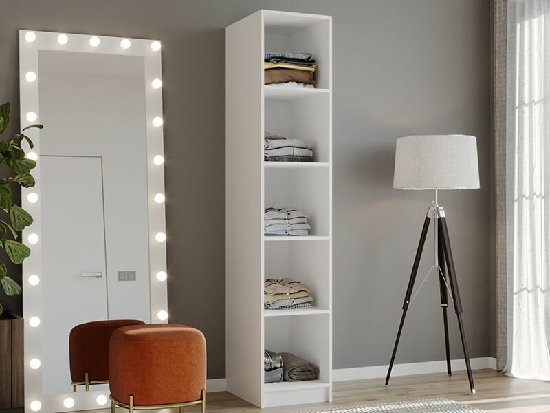 Гардеробная "Британи 13" 400х2000х500, белый