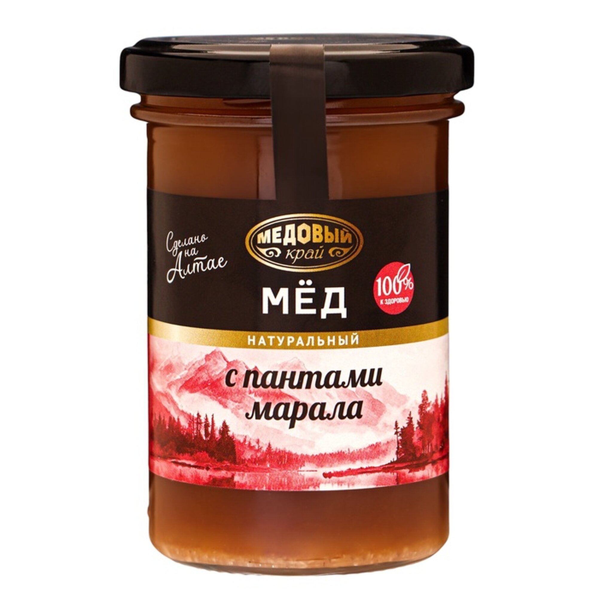 Мёд Медовый край "Алтайский с пантами марала", цветочный, 330 г