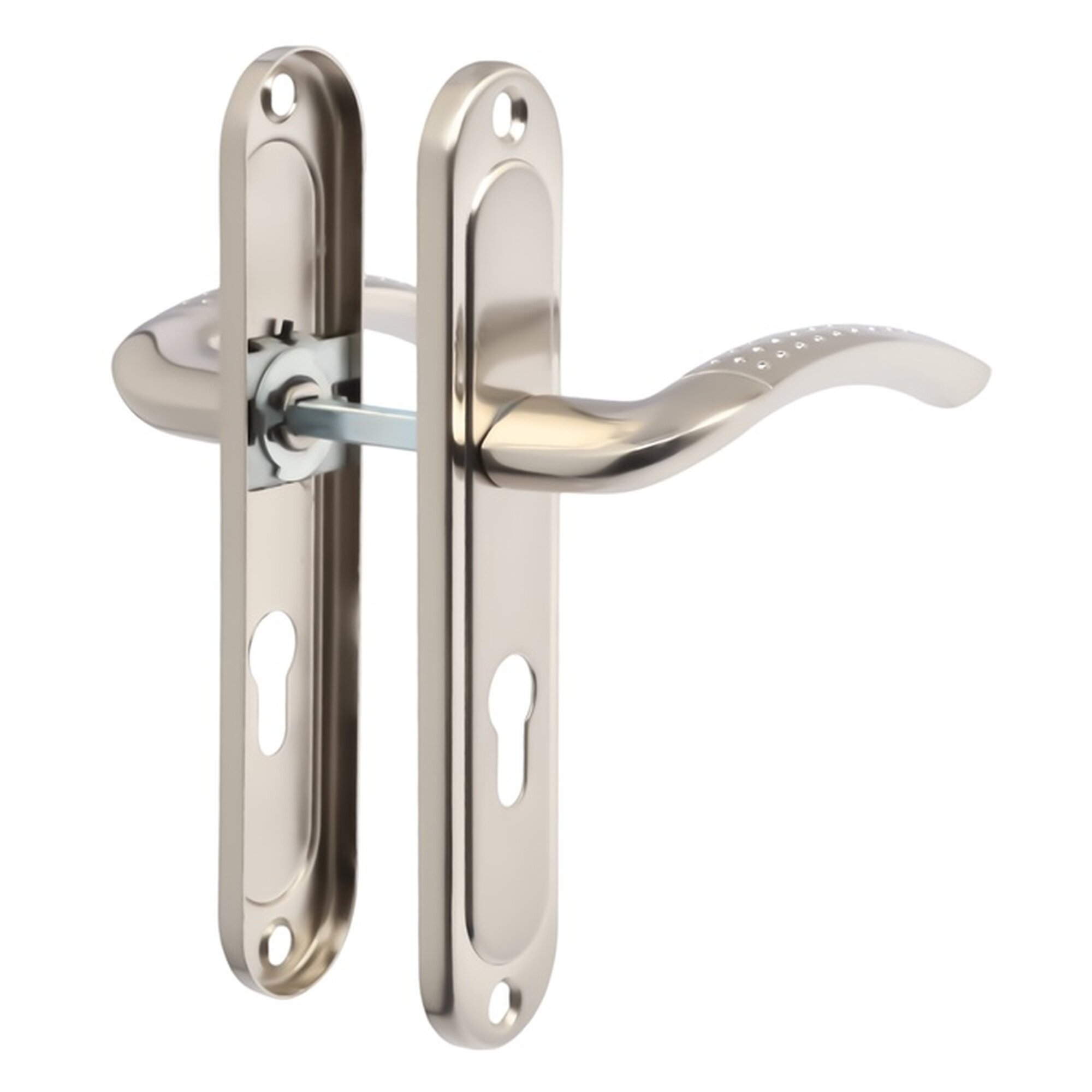 Ручки LOCKLAND 003, сталь, алюминий, межосевое 55мм, универсальные, цвет никель