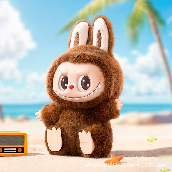 Монстр LABUBU Chestnut Cocoa 1-го поколения THE MONSTERS - Exciting Macaron, игрушка Лабубу, реплика 17 см