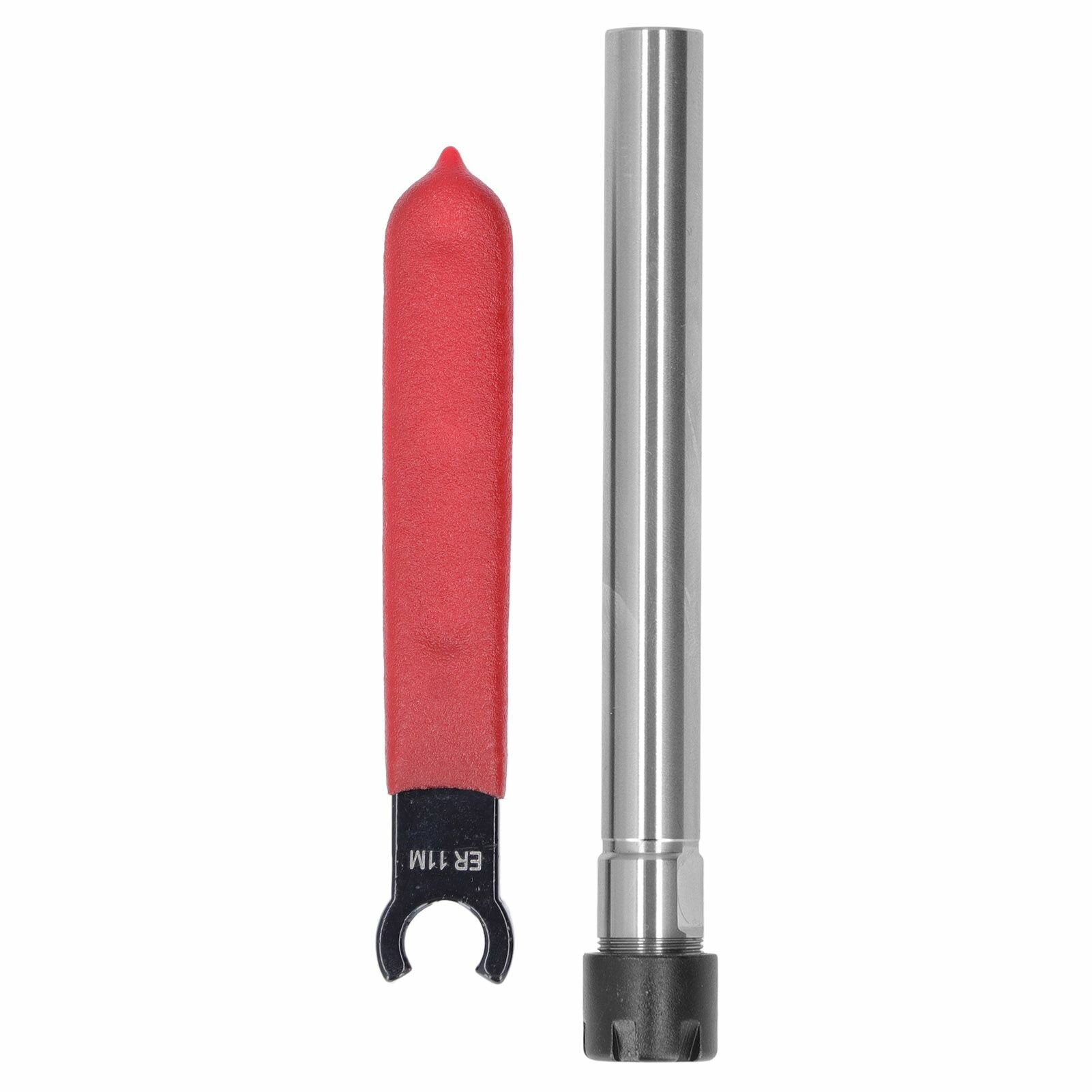 Держатель цангового Патрона Прямой Длинный Фрезерный Удлинитель с ЧПУ 1-7 мм Зажимной с гаечным ключом C12 ER11M 100L 100 мм