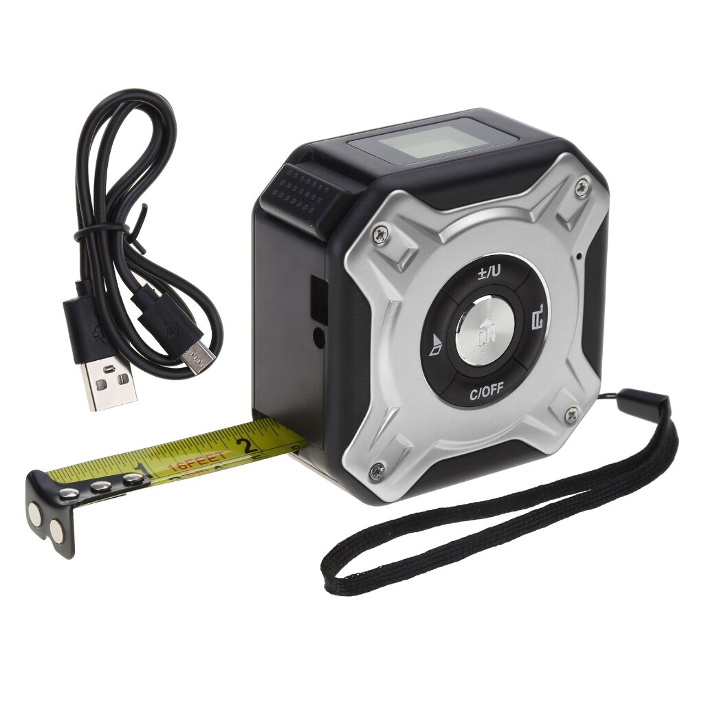 Рулетка L aser 2 в 1 Цифровой Измеритель расстояния La ser, Измеряющий Площадь /Объем /по Пифагору 131 фут /40 м
